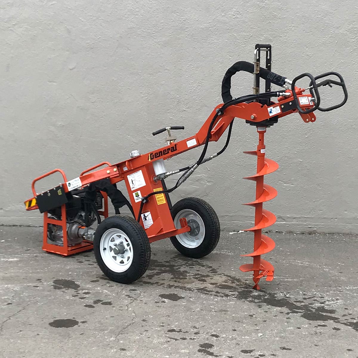 Rent the Post Hole Auger, Tow 6"- 12" | Lads Rentals